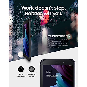 SAMSUNG Galaxy Tab Active3 Enterprise Edition 8” Rugged Multi Purpose Tablet |64GB & WiFi & LTE (Unlocked) | Biometric Security (SM-T577UZKDN14), Black