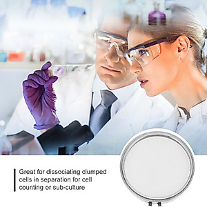 100 Fine Mesh Sieve Strainer, Mesh Stainless Steel Cell Strainer Cell Filter Standard Test Sieve Sanitary Fittings for Laboratory