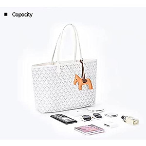 FUMOOD Fashion Shopping Tote Bag, Designer Shoulder Handbags (M,purple)