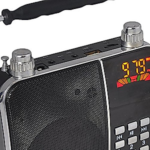 Pyle Portable Lightweight Headset Microphone Voice Amplifier, FM Radio with Digital LCD Display, Ideal for Teachers, Presentations, Karaoke, Tour Guides, USB/SD Card Slot. (PWMA63)