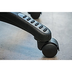 Ergomax Fully Meshed Ergonomic Height Adjustable Office Chair no Armrests & no Headrest, 42 Inch Max, Black