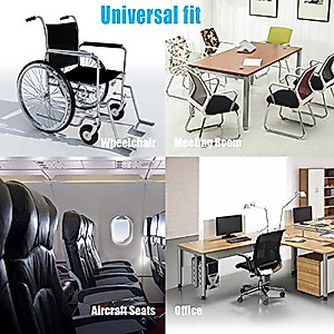 Sunnors Memory Foam Chair Armrest Pad, Comfy Office Chair Arm Rest Cover for Elbows and Forearms Pressure Relief(Set of 2)