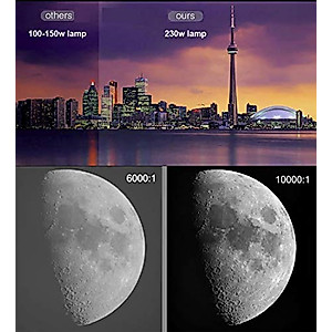 Native 1080p WiFi Projector, Gzunelic 9500 Lumens Smart Bluetooth Projector ± 50° 4D Keystone X/Y Zoom 10000:1 Contrast, Home Theater LED Video HD Proyector Wireless Mirror for iPhone Android