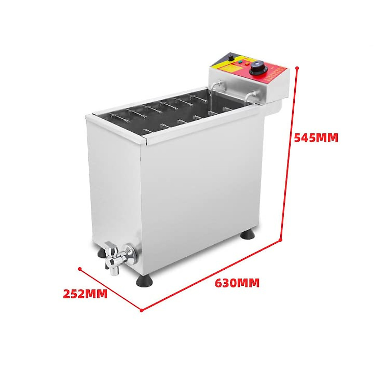 Koalalko Korean Cheese Hot Dogs Sticks frying machine Mozzarella Hot dog maker machine corn dog deep fryer machine