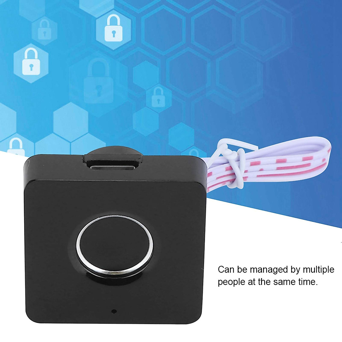 VTOSEN Keyless Drawer Cabinet Lock for Home Office Wardrobe Furniture - Smart Fingerprint Lock - Enhanced Home Security Device with Biometric Locks and Anti-Theft Features