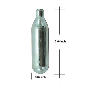 CO2 Replacement Cartridges for Mag Power Kleer Drain, 8 Gram - 12 Pack