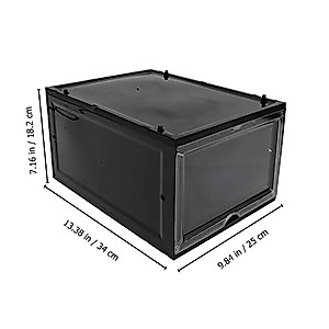 Alipis Box basketball shoe cabinet shoe storage containers Shoes Storage container shoe storage bins Shoe drawer clear shoe organizer shoe display case sneaker cases sneakers pp bracket