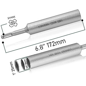 Monkey King Bar -SDS Plus Bits -5/8" and 3/4" Diameter Ground Rod Driver Use for SDS Plus Hammer Drills Bits