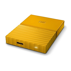 WD 4TB Yellow My Passport Portable External Hard Drive - USB 3.0 - WDBYFT0040BYL-WESN