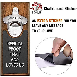 Gifts for Men, Christmas Stocking Stuffers for Dad, Whiskey Stones, Wall Mounted Magnetic Bottle Opener,Unique Christmas Beer Gift Ideas for Him Boyfriend, Stocking Stuffers Cool Stuff Gadgets