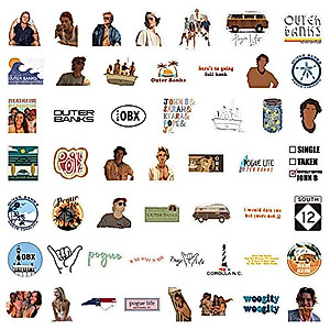 SEMYEIYO Outer Banks Graffiti Stickers 100 Pieces Waterproof for Vinyl PVC Decal,Luggage Laptop Scooter Water Bottle Stickers Kids/Teen Gifts