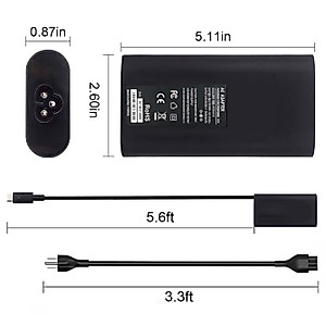 Mackertop Replacement 90W USB C Adapter Charger Compatible with Dell Latitude 11 5175, Latitude 11 5179, Latitude 12 7275, Latitude 13 7370, Dell XPS 12 9250, LA90PM170 0TDK33 TDK3