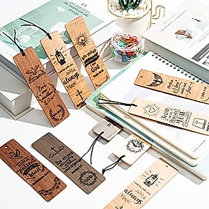 3sscha 24Pcs Christian Wooden Prayer Bookmarks with Inspirational Bible Verse Page Clip Religious Gifts for Women Man Book Lovers Home Sunday School Church Reading Supplies 5.5 x 1.5 Inches