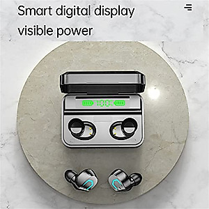 HiFi Bluetooth Earbuds, Digital Display Touch-Control,Intelligent Noise Reduction LED Intelligent Digital Display, 8D Stereo Sports Earbuds