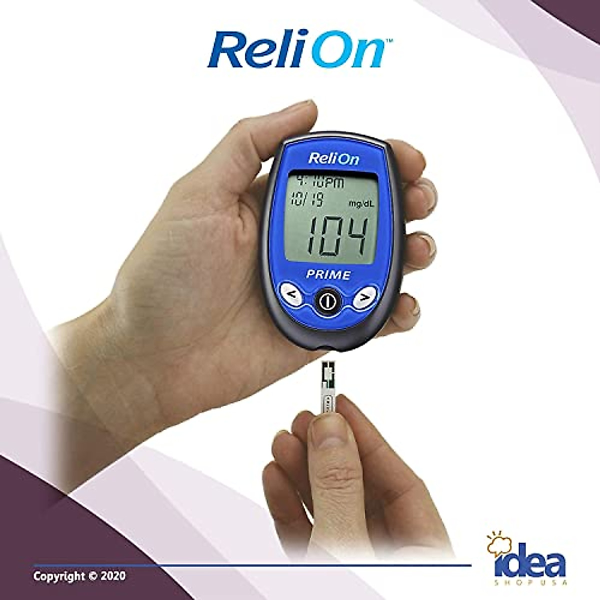 ReliOn Prime Blood Glucose Test Strips, 25 Ct (3 Pack) Bundle with Exclusive Look After Your Diabetes - Better Idea Guide (4 Items)