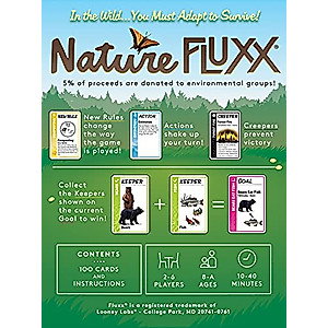 Looney Labs Nature Fluxx Card Game - Educational Fun for All Ages