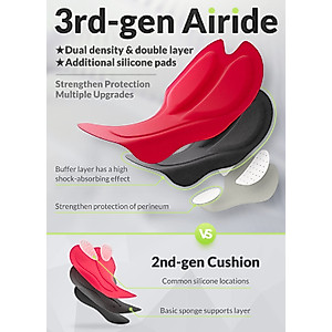 BALEAF Women's Cycling Shorts 4D Padded Bike Shorts Bicycle Biking Gear 7" Biker Shorts with Pockets UPF50+ Black L