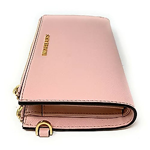 Michael Kors Women's Jet Set Travel Double Zip Wristlet (powder blush)