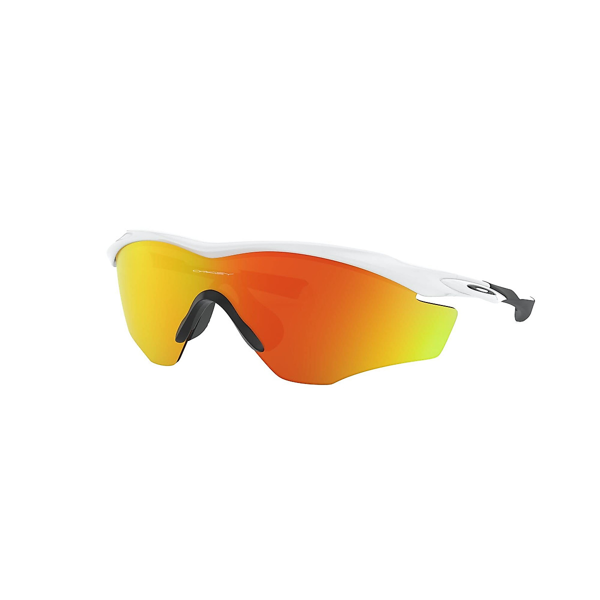 Oakley OO9343 M2 Frame XL Sunglasses + Vision Group Accessories Bundle (Polished White/Fire Iridium (934305))
