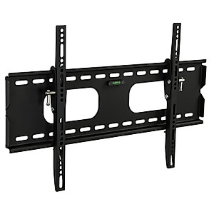 Mount-It Low-Profile Tilting TV Wall Mount Bracket for 32-60 inch LCD, LED, OLED, 4K or Plasma Flat Screen TVs - 175 lbs Capacity, 1.5 Inch Profile, Max VESA 600x400 (MI-318B), Black, 60