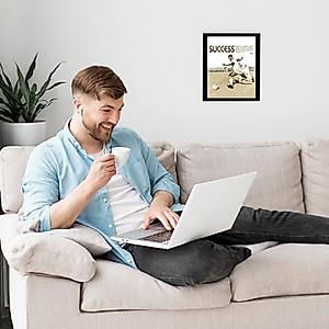 Success Is No Accident - Motivational Wall Decor, Motivational Wall Art Print With Pele Quotes Is Ideal for Home Wall Decor, School & Gym & Décor. A gift to Inspire & Encourage. Unframed-8 x 10"