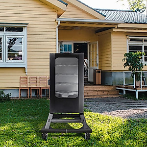 Zsytbyyds Heavy Duty All Steel Smoker Stand，Electric Smoker&Vertical Electric Smoker&Digital Electric Smoker Universal Mobile Stand Base