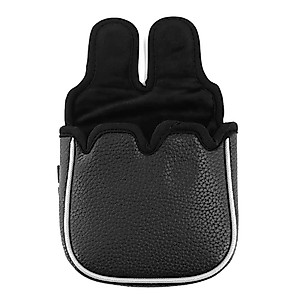 Big Teeth Center Shaft Putter Cover Square Mallet Headcover Golf Club Protector for High MOI Big Size Equipment Model Tour Taylormade Rossa Monza Spider Cleveland Huntington Beach #6