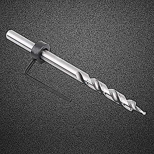 Drill Bits Set,Ozgkee Power Drill 3/8" Inch Lip And Spur Point Drill Bit Round Shank With Adjustable Depth Stop For Woodworking Drill Bit