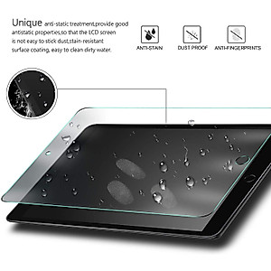 TiKeDa 3 Pack Screen Protector for iPad 9th Generation 10.2 Inch iPad 8/7th Gen, Tempered Glass for iPad 9 8 7 (2021/2020/2019) -Model A2602/A2603/ A2270/A2428/ A2197/A2198/A2201
