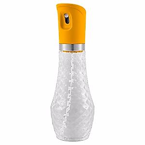 Rnlawks Oil Sprayer 260ml Refillable Oil Spray Bottle Glass Olive Oil Sprayer Mister Portable Oil Vinegar Spritzer Sprayer Bottle Oil Dispenser Mister Kitchen Gadgets for Cooking Baking(yellow)