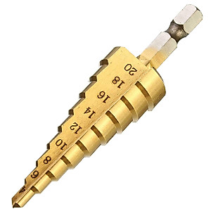 4-12mm 4-20mm 4-32mm HSS Step Drill Bit High Speed Steel Pagoda Drill Bit Hole Cutter (4-32mm)