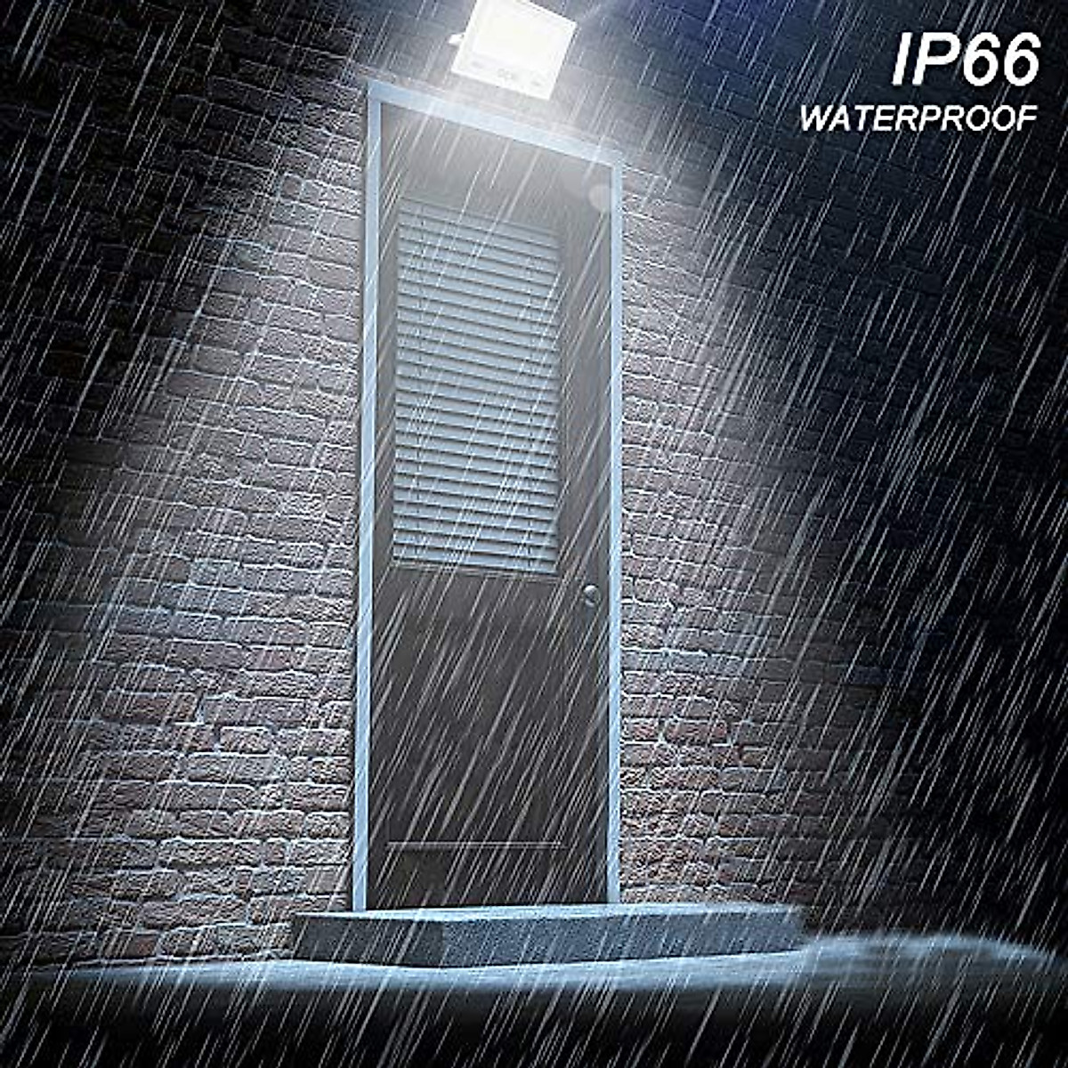 GLW LED Flood Lights 60W 3 Pack, 6000lm Super Bright Floodlight IP66 Waterproof Outdoor Security Work Light with Plug, 6000K Daylight White Light for Garden Backyard Playground Yard Garage