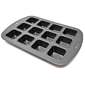 Norpro Nonstick 12-Cavity Linking Brownie Muffin Cupcake Cake Pan, Squares
