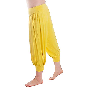 LKXHarleya Women Modal Harem Yoga Pants Loose Casual Fold Over Pilates Capri Pants Yoga Pants