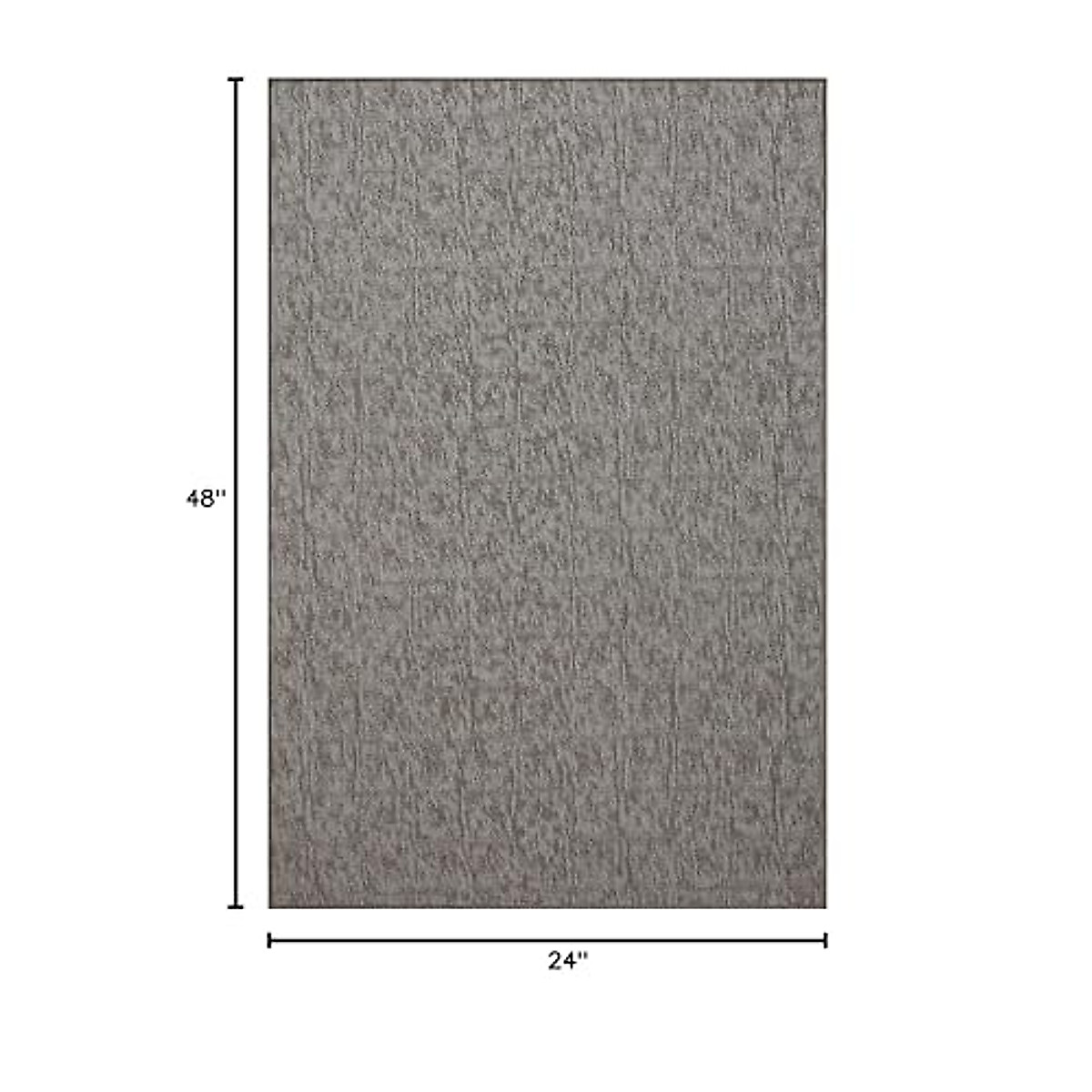 Furnish my Place Modern Indoor/Outdoor Commercial Neutral Rug, Modern Area Rug, Home Decor Mat, Pet-Friendly Carpet for Living Room, Kids, Wedding, Made in USA - 2' x 4' Rectangle