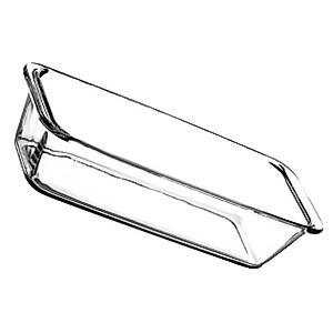 Cabilock Tempered Glass Plate Baking Pan Rectangular Cake Plate Glass Salad Dish Food Serving Plate Dishwasher Safe Easy to Clean