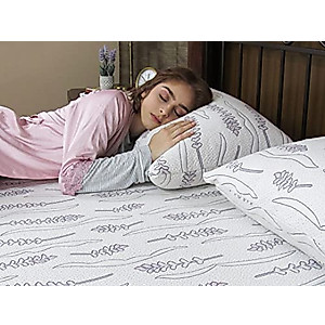 Sleep Touch Lavender Luxury -10inch, Made in USA, Gel-Infused Memory Foam Mattress & Pillows, CertiPUR-US Certified, Bed-in-a-Box (Eastern King)