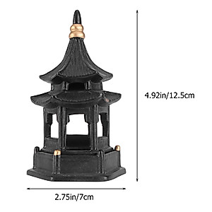 VALICLUD Zen Garden Decor Pagoda Lantern Meditation Tabletop Ornaments Pavilion Aquarium Decoration