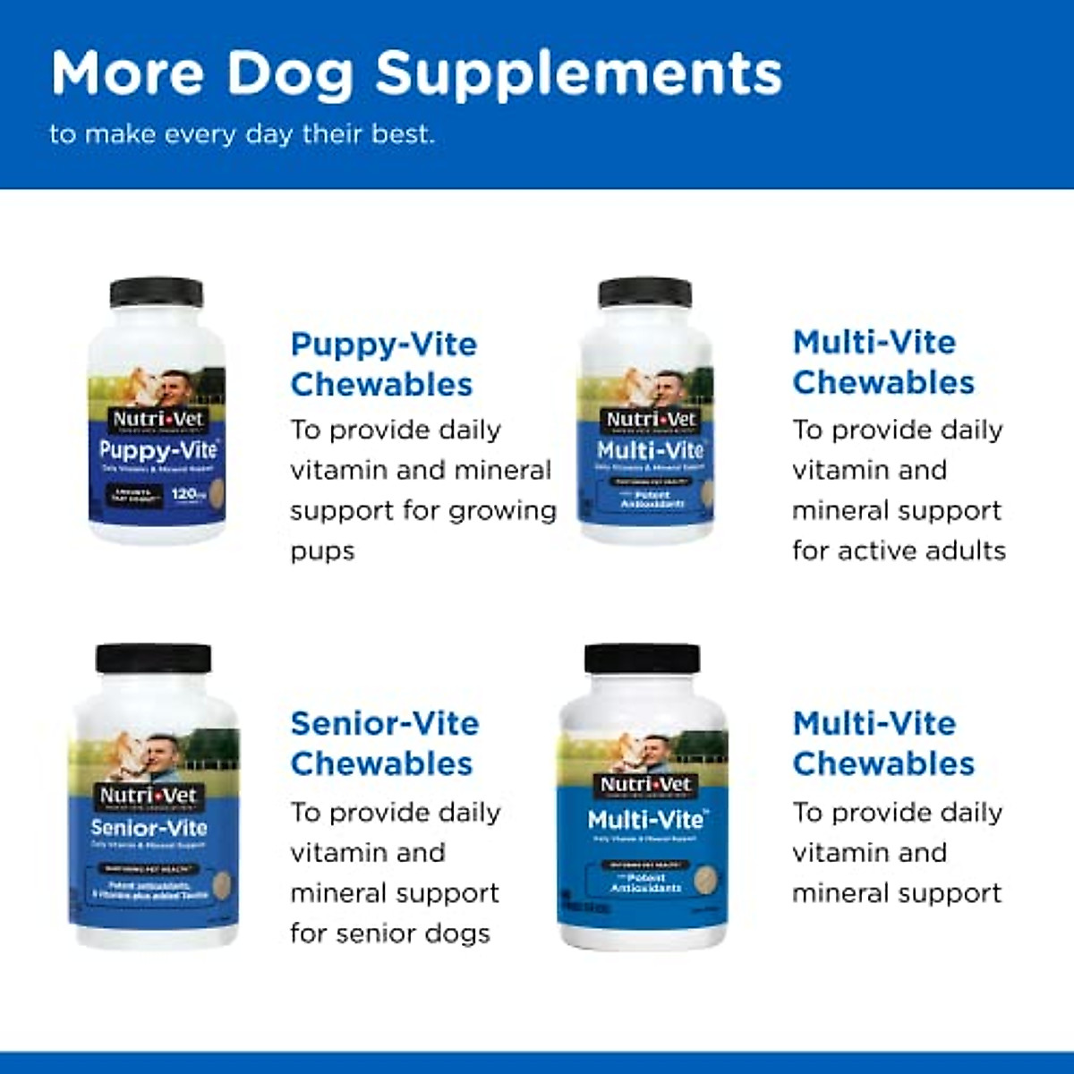 Nutri-Vet Adult-Vite Plus Soft Chews for Dogs |Formulated with Vitamins and Minerals | Supports Everyday Health | 70 Count