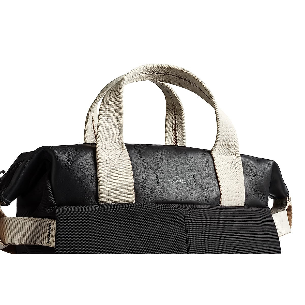 Bellroy Tokyo Totepack - Premium Edition (Convertible Leather Panel Fashion Backpack/Tote Bag, Fits 16” Laptop) - Black Sand