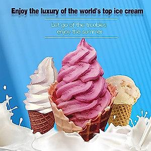 ice cream maker machine counter top soft serve ice cream machine for restaurant family party 2+1 flavor table top soft serve ice cream machine (silver)