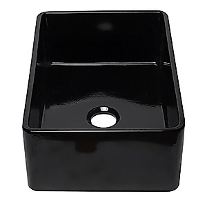 ALFI brand AB5006-PSS AB3020SB-BG Kitchen Sink, Black Gloss