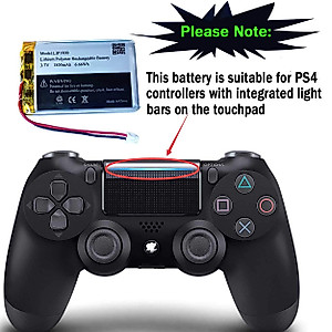 ACCTN XinlanTech 1800mAh Replacement Battery for Sony PS4 Pro Slim Cuh-zct2u Cuh-zct2e Gaming Controller and Playstation 5 Pulse 3D Headset Battery Replacement