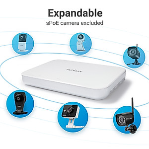 Funlux 8 Channel HD HDMI Wireless Security NVR with 1TB Compatible Zmodo Wireless Devices, (NS-S81M-1TB)