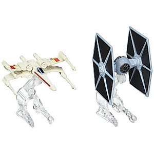 Hot Wheels Star Wars Starship TIE Fighter vs. X-Wing Vehicle 2-Pack