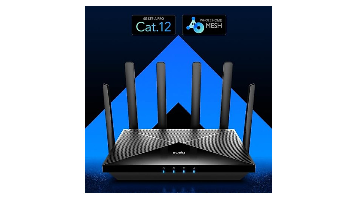 Cudy 4G LTE Cat 12 Router - Fast, Reliable Dual SIM WiFi