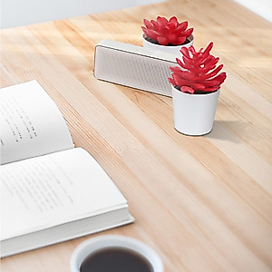 Uguisu Artificial Potted Plant, Simulated Gem Flower, Lotus Flower, Artificial Succulent Plant, Small Artificial Plant, Artificial Fake Plant, Office Home Wall Decoration (4/Red)