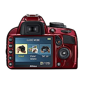 Nikon D3100 14.2MP Digital SLR Camera with NIKKOR AF-S DX 18-55mm f/3.5-5.6 VR Lens Kit - (Red)