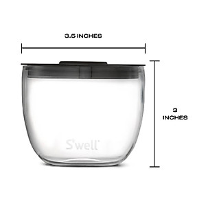 S'well Eats 2-in-1 Nesting Food Bowls, 10oz, Clear