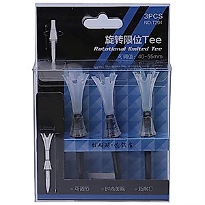 Xirfuni Durable Golf Tee, High Performance PP Plastic 3 Pcs/Lot Golf Tee for Today's Larger Drivers for Golf Assisted Traini